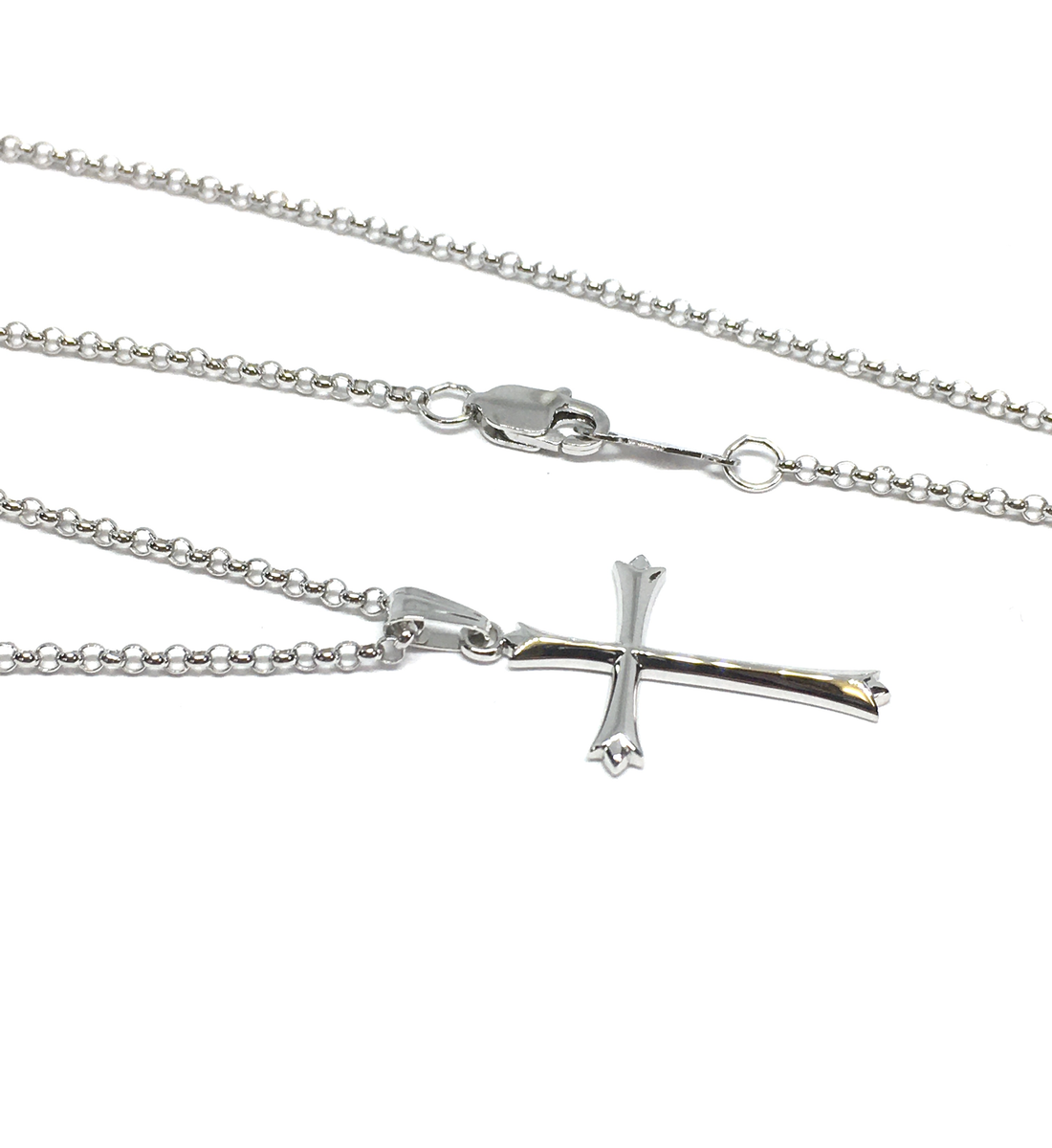 Sterling Silver Flared Design Cross Pendant – Continental Jewelers, Inc.